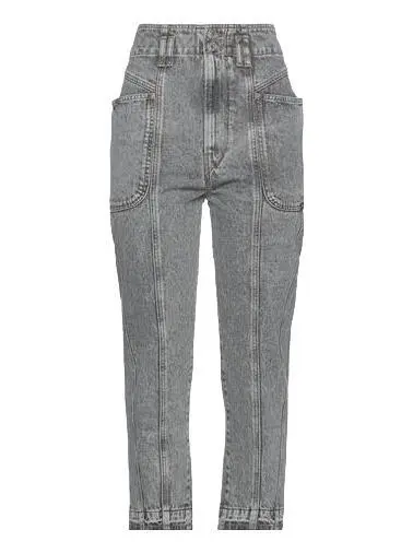 MARANT ETOILE Cotton Straight-leg Jeans - Grey