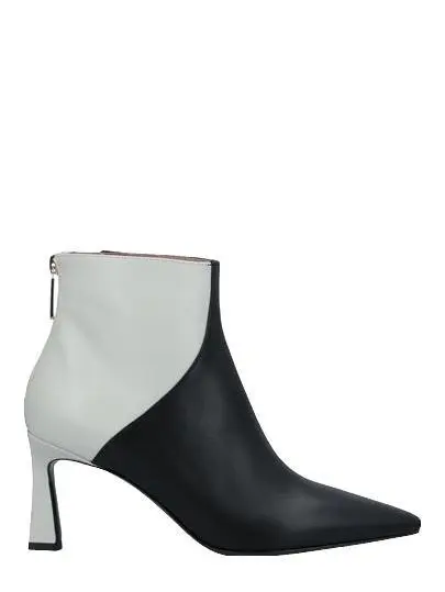 POLLINI Calfskin Ankle Boots - Black