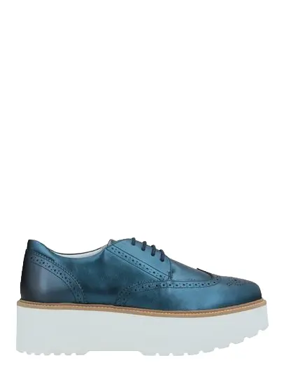 Hogan Lace-up Wedge Shoes - Blue