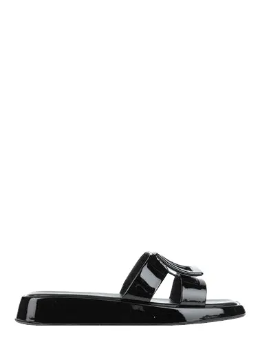 ROGER VIVIER Soft Leather Sandals - Black