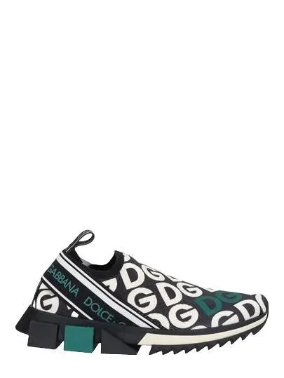 Dolce & Gabbana Jacquard Knit Slip-on Sneakers - Black