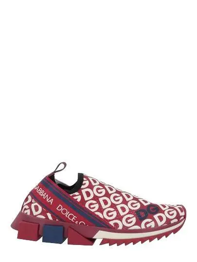 Dolce & Gabbana Jacquard Knit Slip-on Sneakers - Red