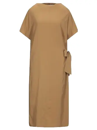 Liviana Conti Midi Flared Dress - Beige