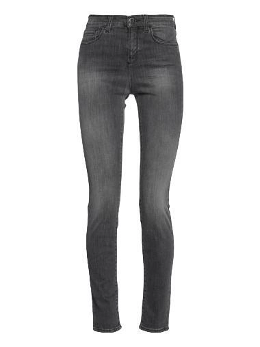 Emporio Armani Straight-leg Jeans In Stretch Denim - Grey