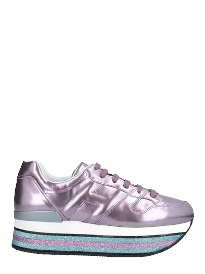 Hogan Leather Low-top Sneakers - Purple