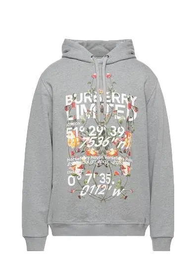 Burberry Cotton Blend Fleece Sweatshirt - Grey
