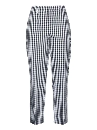 Burberry Tapered Checkered Trousers - Black