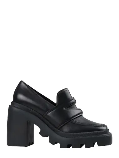 VIC MATIE Leather Loafers - Black