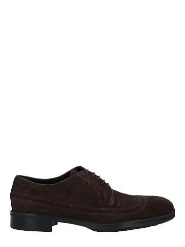 DOUCAL'S Lace-up Shoes In Leather - Brown