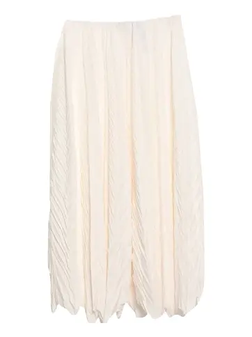 Emporio Armani Midi Pleated Skirt - White