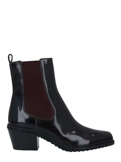 TOD'S Ankle Boots In Leather - Purple