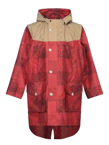 Woolrich Checked Parka - Red