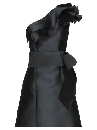 Alberta Ferretti Mini One-shoulder Dress - Black