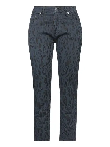 DEPARTMENT 5 Tapered Animal Print Pants - Navy