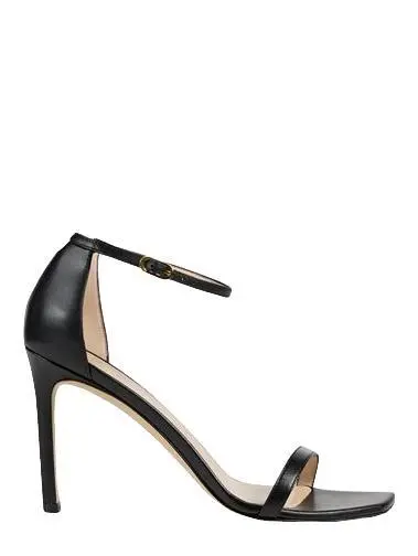 STUART WEITZMAN Calfskin Sandals - Black