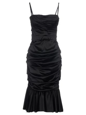 Dolce & Gabbana Maxi Dress Size Silk, Elastane - Black