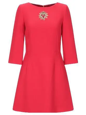 Dolce & Gabbana Mini Wool Dress - Red