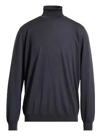 DRUMOHR Turtleneck Super 140s Wool Sweater - Grey