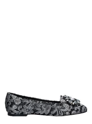 Dolce & Gabbana Lamé Loafers - Grey