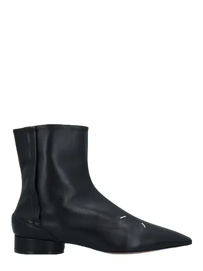 MAISON MARGIELA Soft Leather Ankle Boots - Black