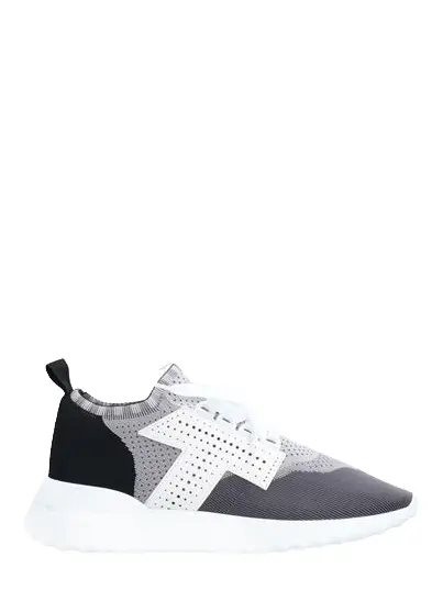 TOD'S Sneakers In Leather And Textile Fibers - Grey