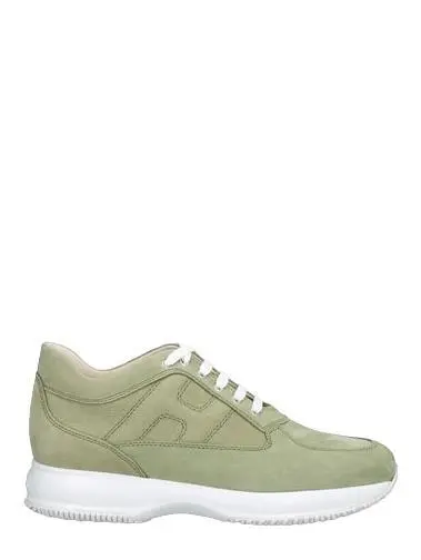 Hogan Low-top Leather Sneakers - Sage Green