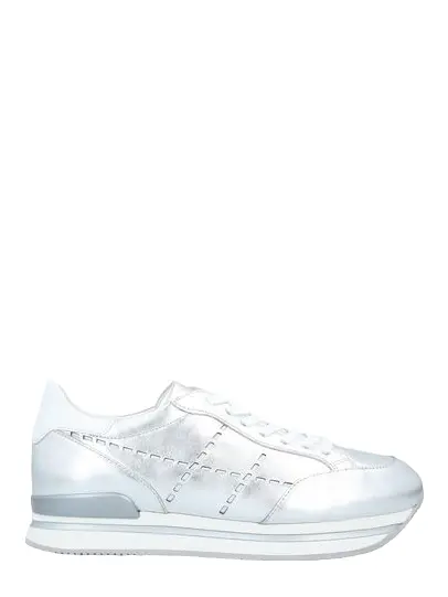 Hogan Leather Low-top Sneakers - Silver