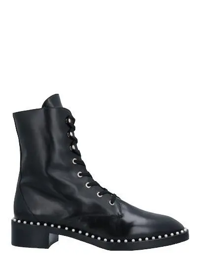 STUART WEITZMAN Ankle Boots In Calfskin Leather - Black