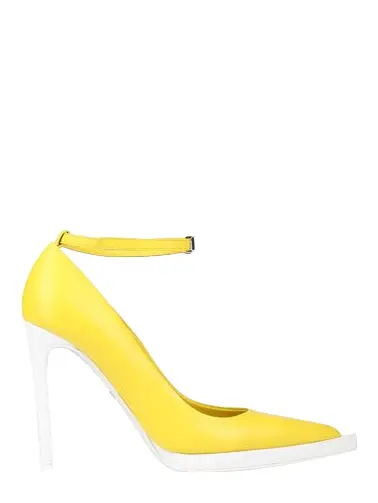 Gcds Leather Pumps With Appliqués - Yellow