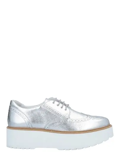 Hogan Lace-up Leather Shoes - Silver