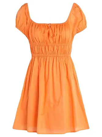 Faithfull The Brand Viola Mini Dress - Orange