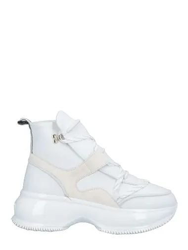 Hogan Soft Leather Ankle Boots - White