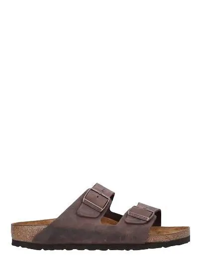 BIRKENSTOCK Sandals In Leather - Brown