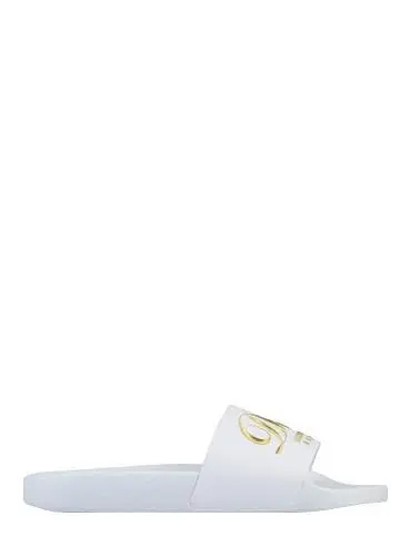 Dolce & Gabbana Sandals In Calfskin And Rubber - White