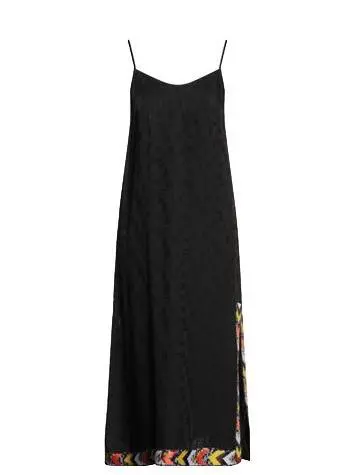 Palm Angels Midi Slip Dress - Black