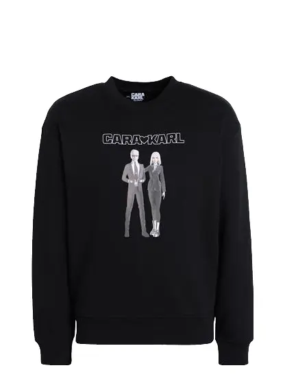 Karl Lagerfeld Cara Loves Karl Sweatshirt - Black
