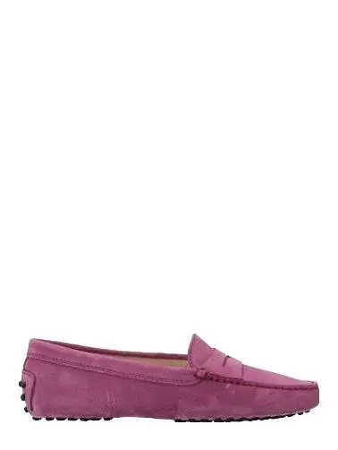 TOD'S Leather Loafers - Purple