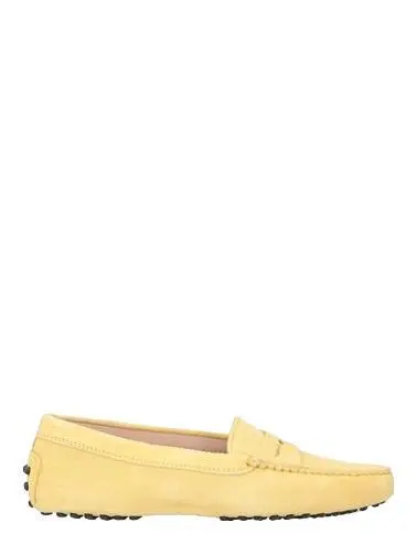 TOD'S Leather Loafers - Yellow