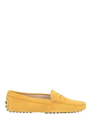 TOD'S Leather Loafers - Yellow