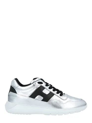 Hogan Leather Low-top Sneakers - Silver