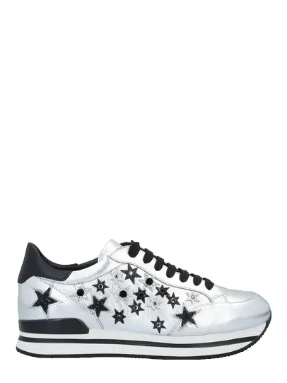 Hogan Leather Low-top Sneakers - Silver