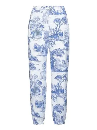 Moschino Cartoon Print Tapered Pants - Azure