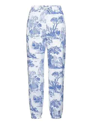 Moschino Cartoon Print Tapered Pants - Blue
