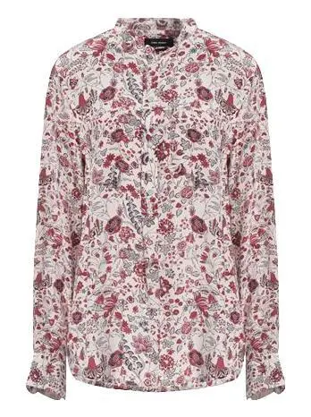 Isabel Marant Floral Print Satin Top - White