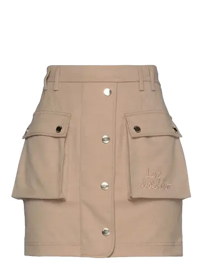 Moschino Flannel Mini Skirt - Beige