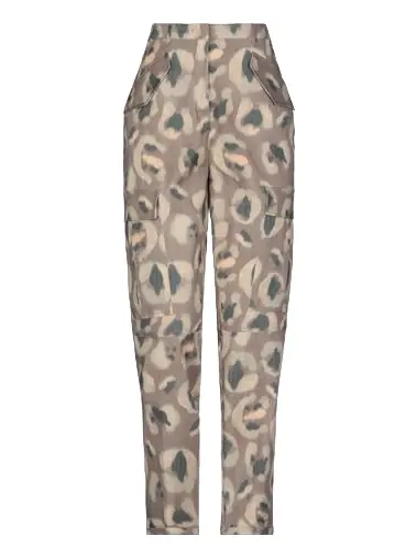 MANILA GRACE Camouflage-print Tapered Pants - Beige