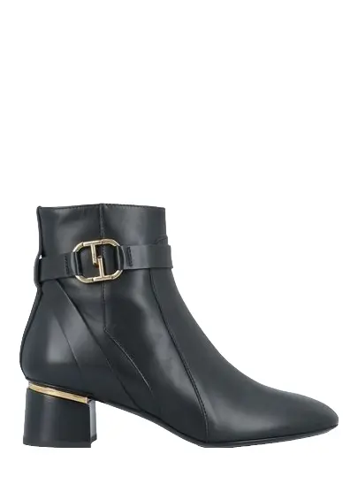 TOD'S Leather Ankle Boots - Black