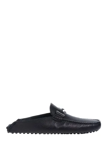TOD'S Leather Mules - Black