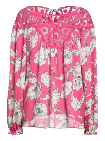 SEVENTY VENEZIA Floral Print Top - Pink