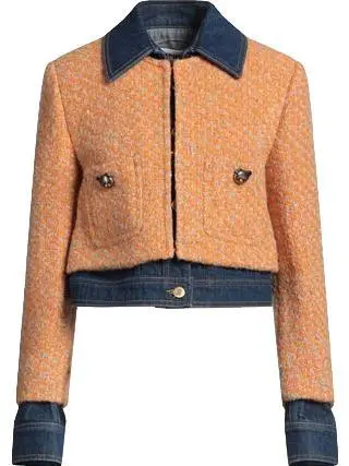 Moschino Couture Jacket In Virgin Wool Blend - Orange